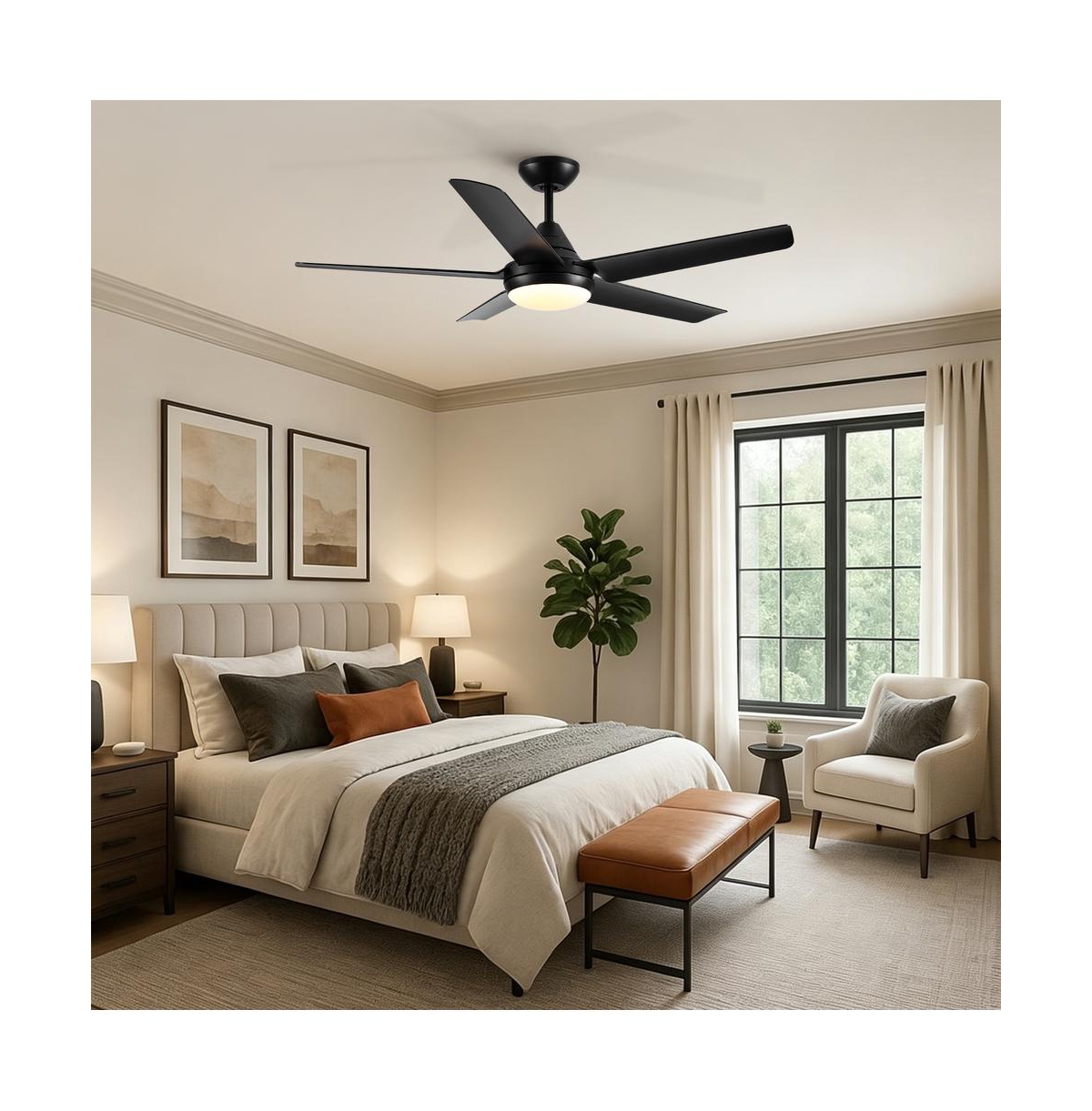 Click here for Sofucor 48-in Modern Downrod Ceiling Fan with Ligh... prices