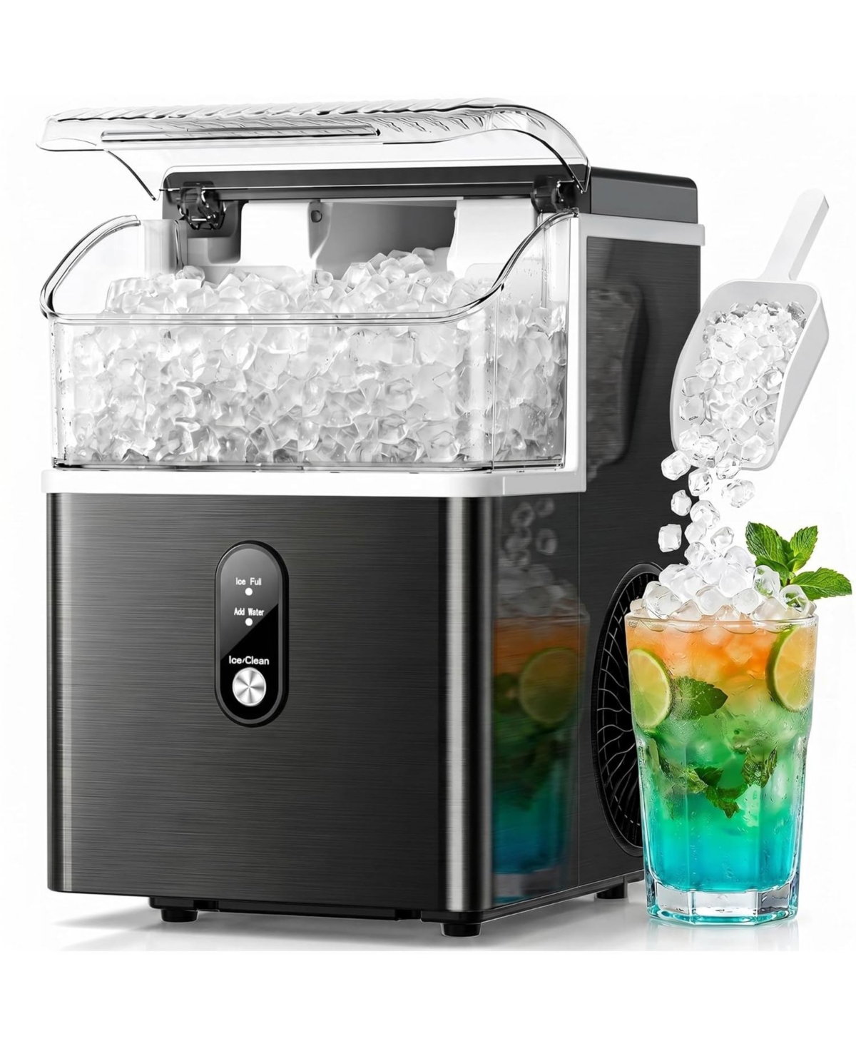 Click here for Cowsar Countertop Nugget Ice Maker 35 Lbs Per Day... prices
