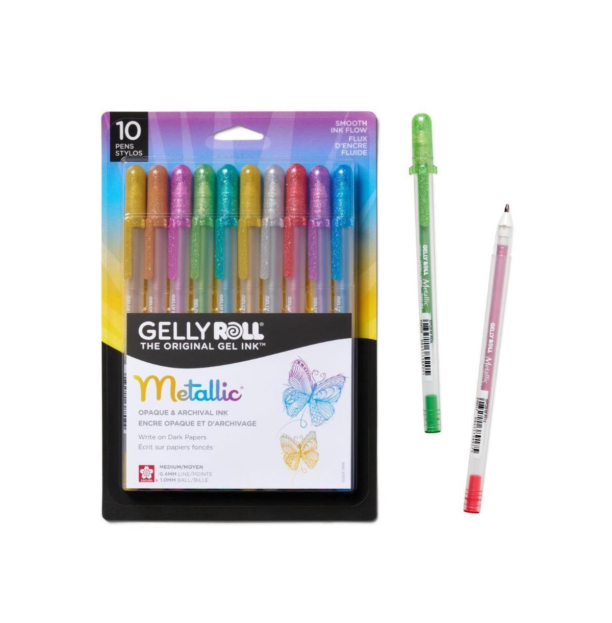Click here for Sakura Gelly Roll Metallic Gel Pen 10 Pack - Silve... prices