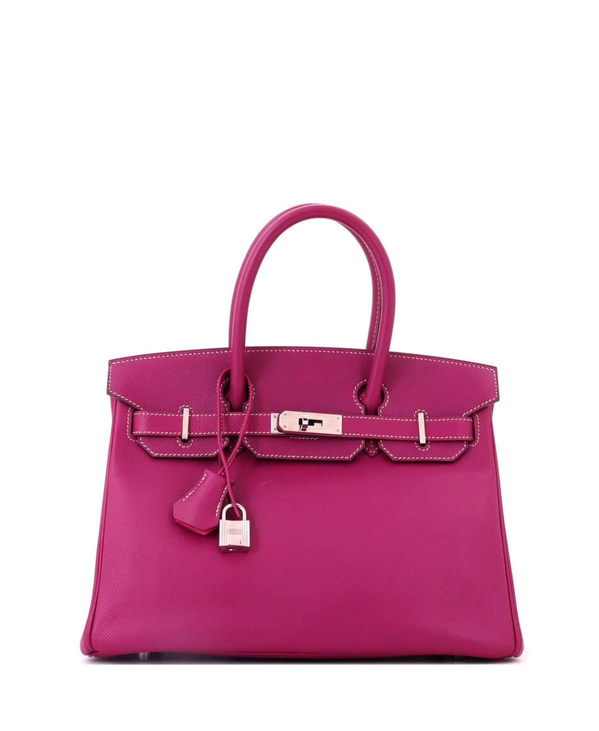 Click here for Pre-Owned Hermes Candy 30 Handbag Epsom - Pink prices