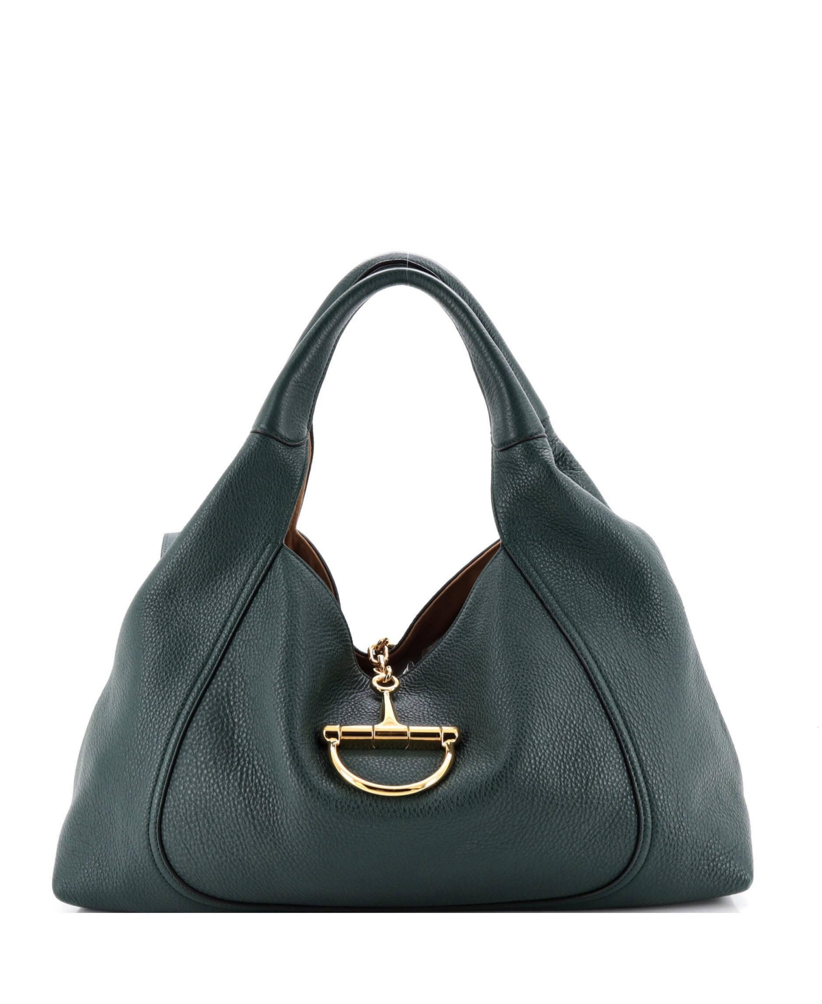 Click here for Pre-Owned Gucci Maxi Softbit Hobo Leather - Green prices