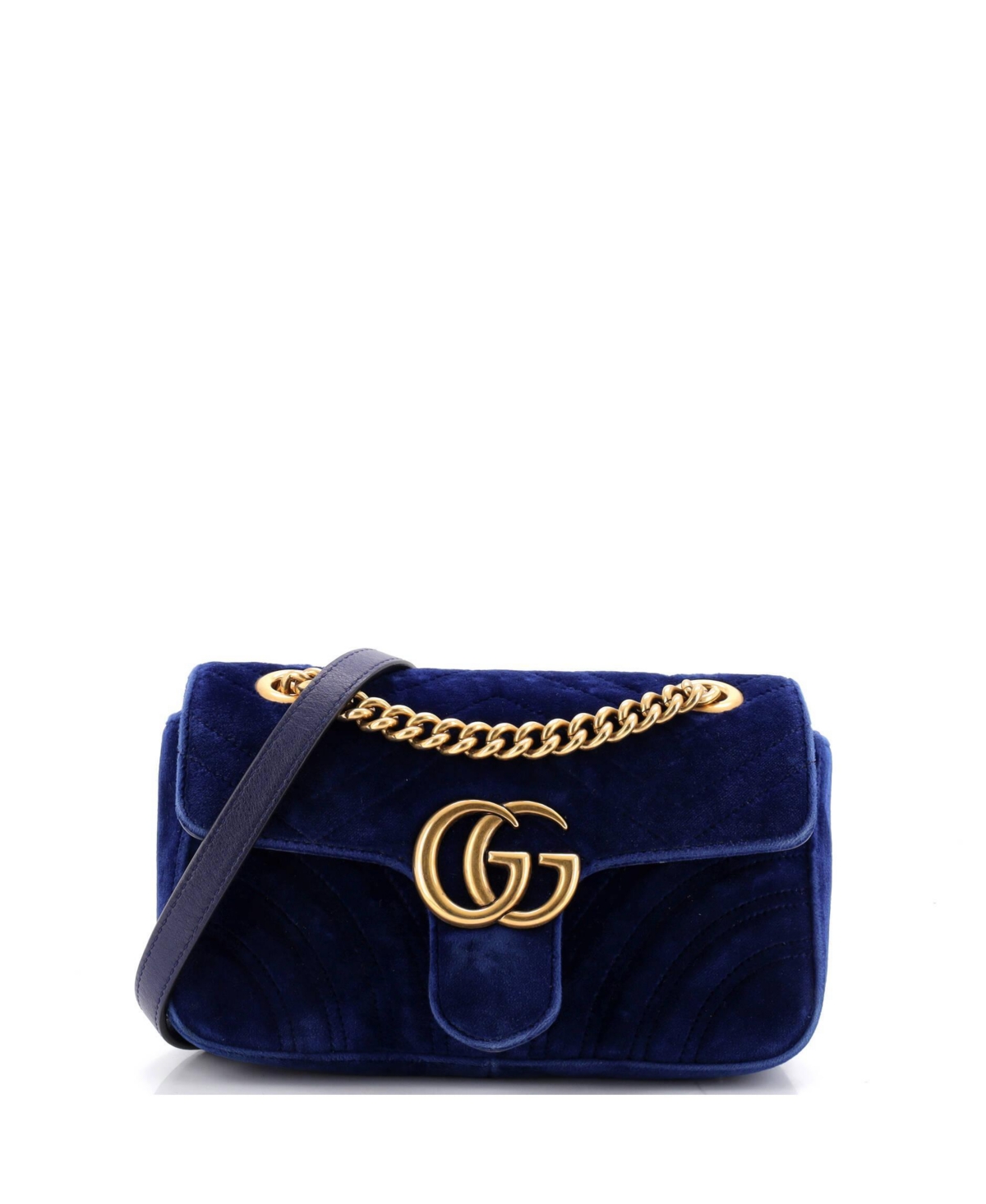 Click here for Pre-Owned Gucci Mini Gg Marmont Flap Bag Matelasse... prices