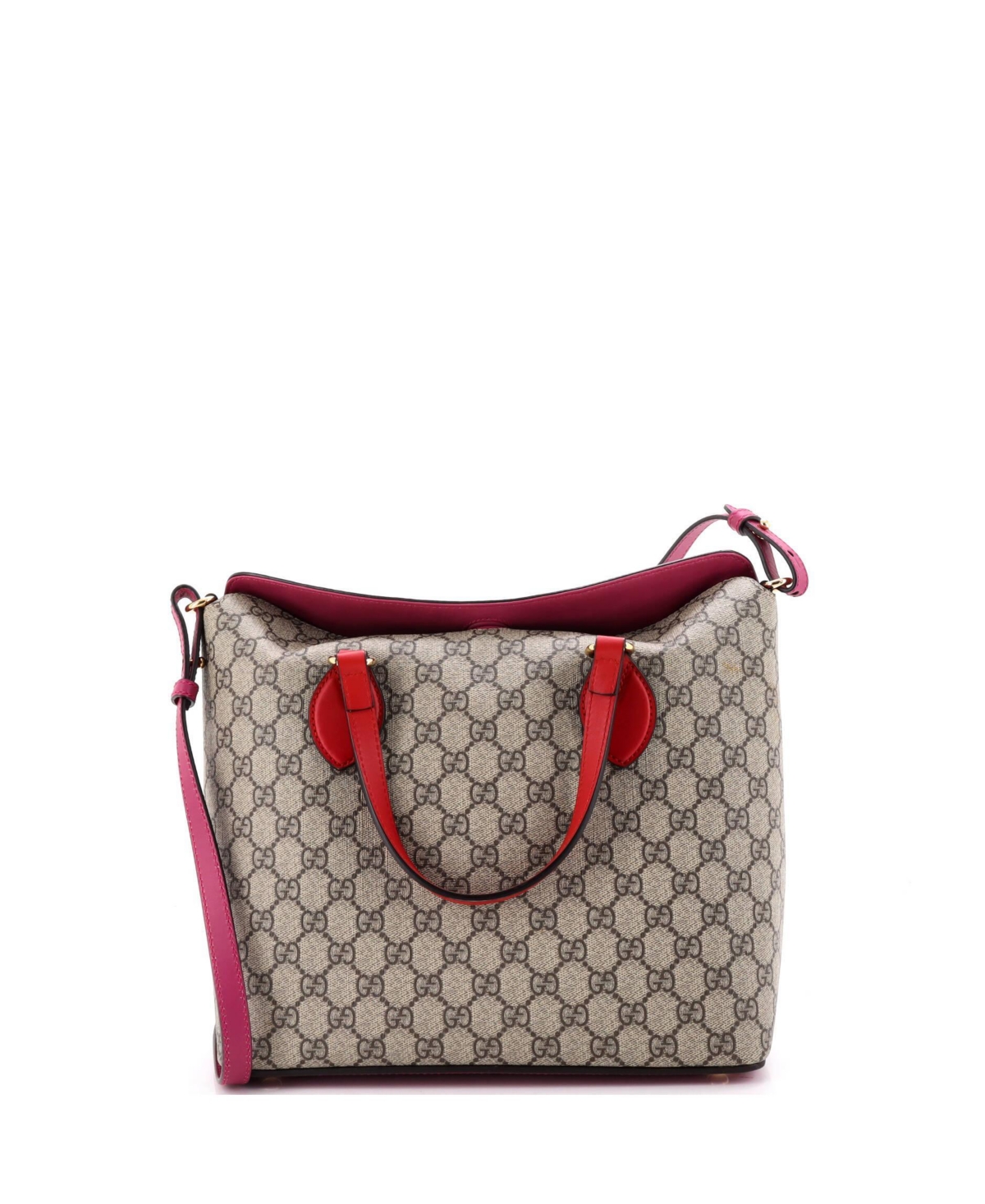 Click here for Pre-Owned Gucci Medium Signature Fold Over Tote Gg... prices