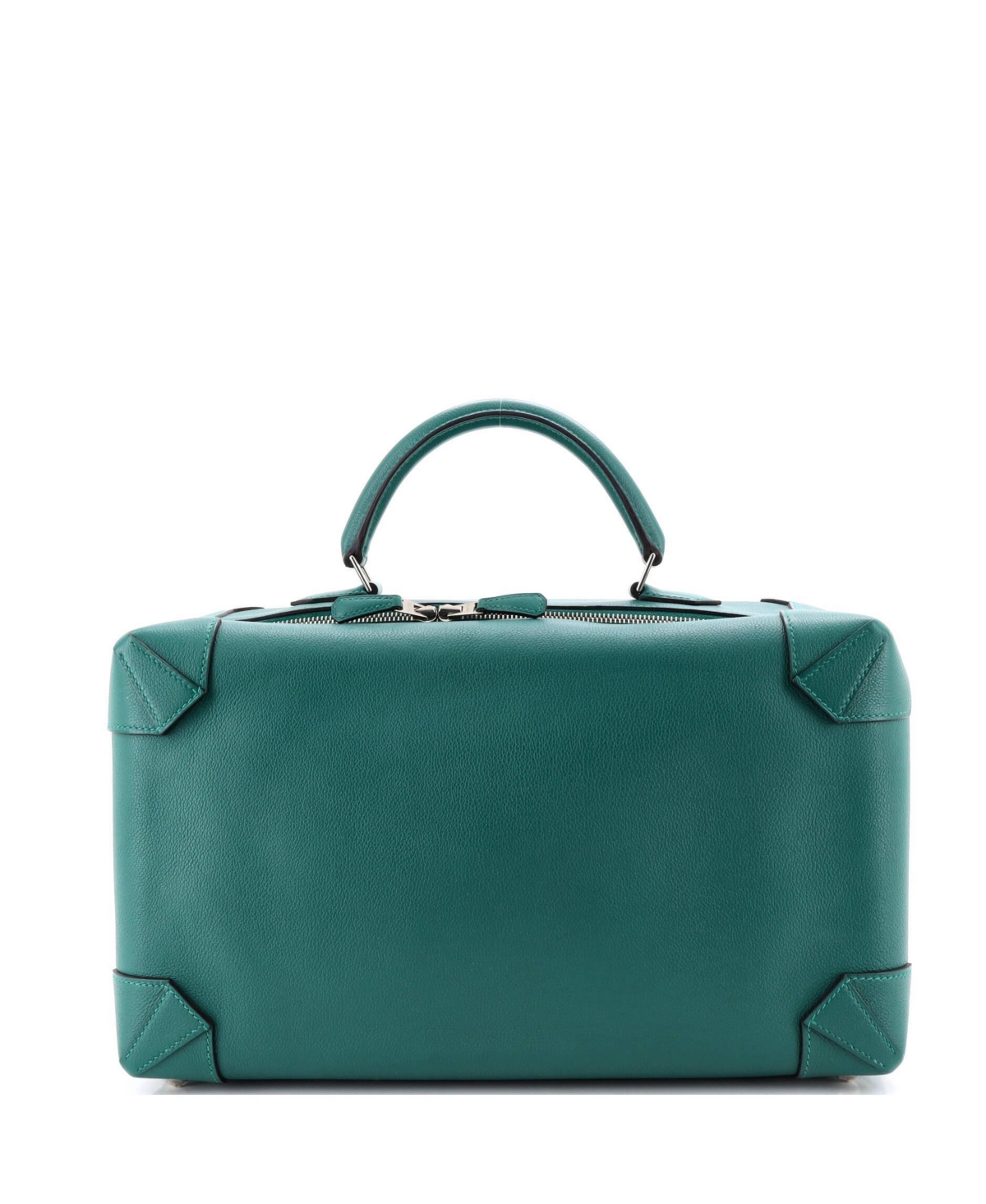 Click here for Pre-Owned Hermes 37 Maxibox Bag Evercolor - Green prices