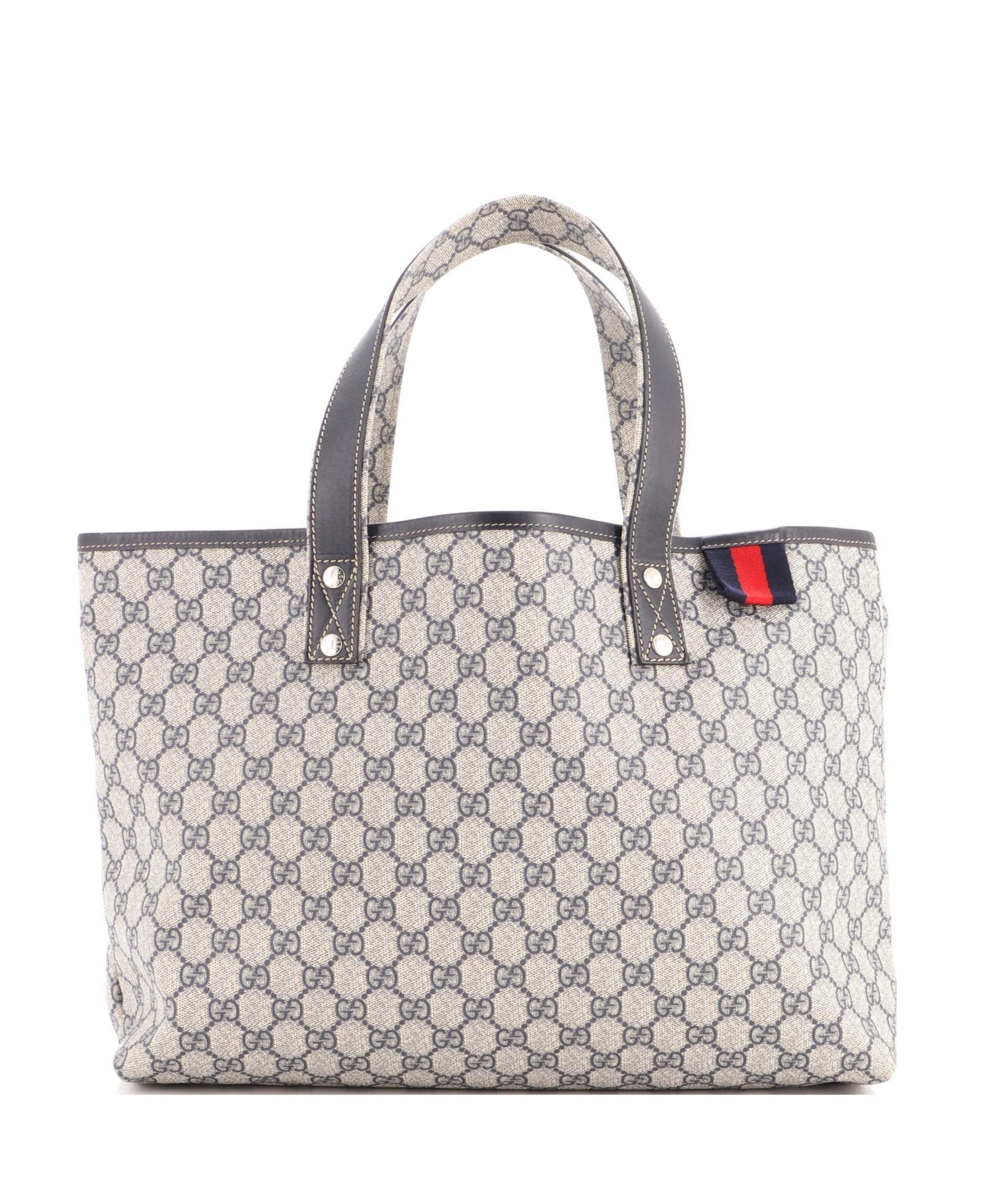 Click here for Pre-Owned Gucci Medium Web Loop Tote Gg Coated Can... prices
