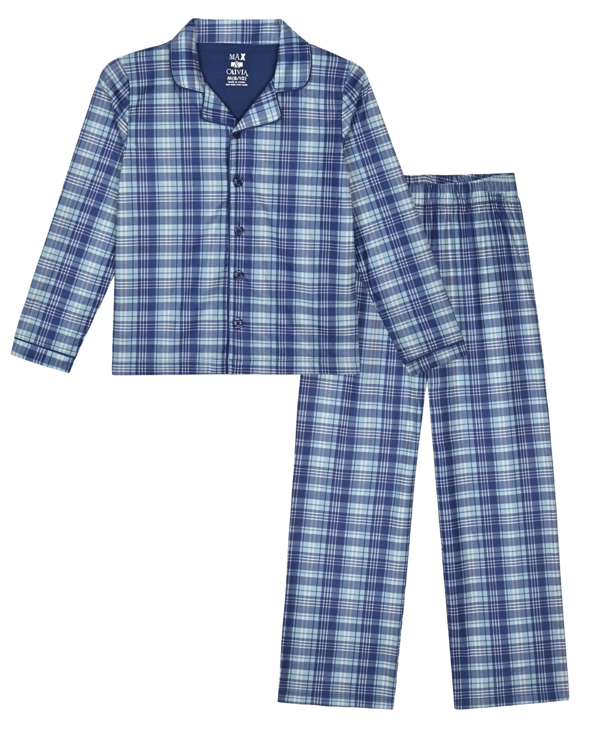 Click here for Max & Olivia Boys 6-14 Plaid Flannel Pajamas  2-Pi... prices