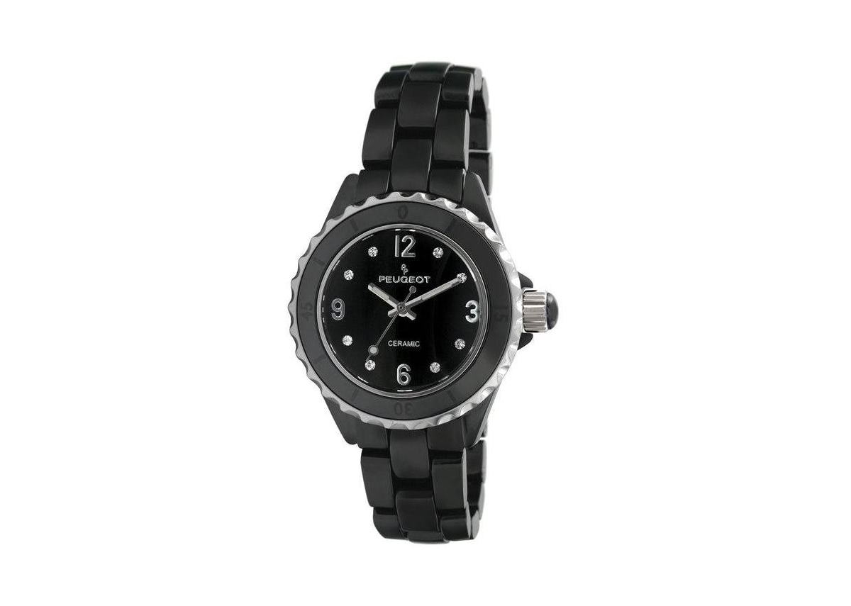 Click here for Peugeot Womens 36mm Genuine Ceramic Watch with Spo... prices