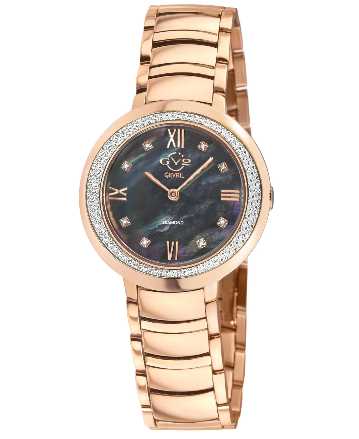 Click here for GV2 Womens Amalfi Swiss Quartz Ip Rose Stainless S... prices