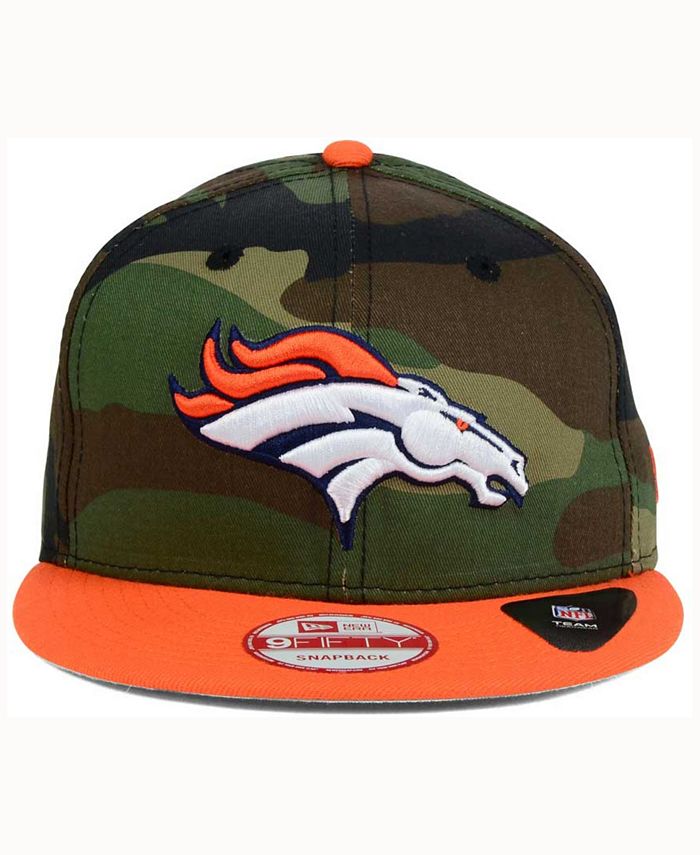 New Era Denver Broncos Camo Two Tone 9FIFTY Snapback Cap - Macy's