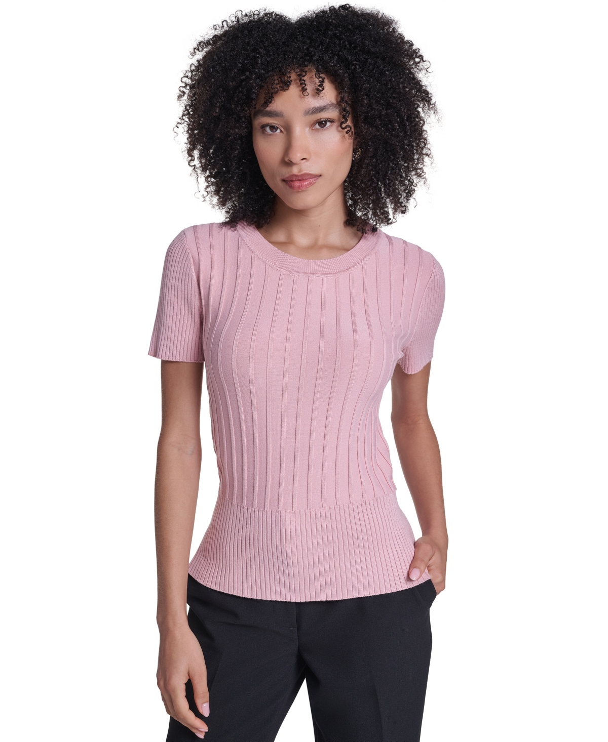 Click here for Karl Lagerfeld Paris Womens Short-Sleeve Crewneck... prices