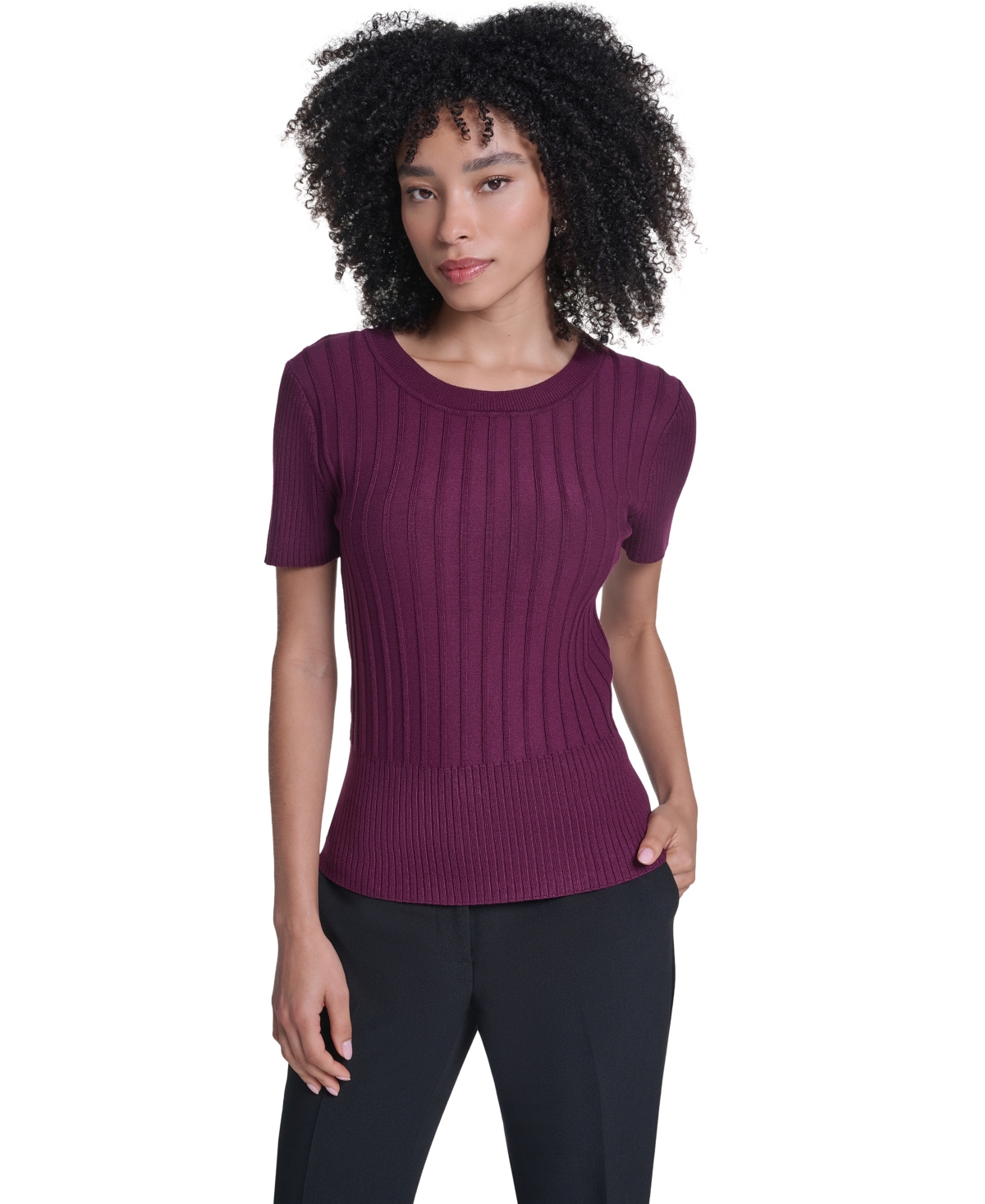 Click here for Karl Lagerfeld Paris Womens Short-Sleeve Crewneck... prices