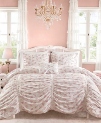 Click here for Intelligent Design Anabelle Ruched Floral 4 Piece... prices