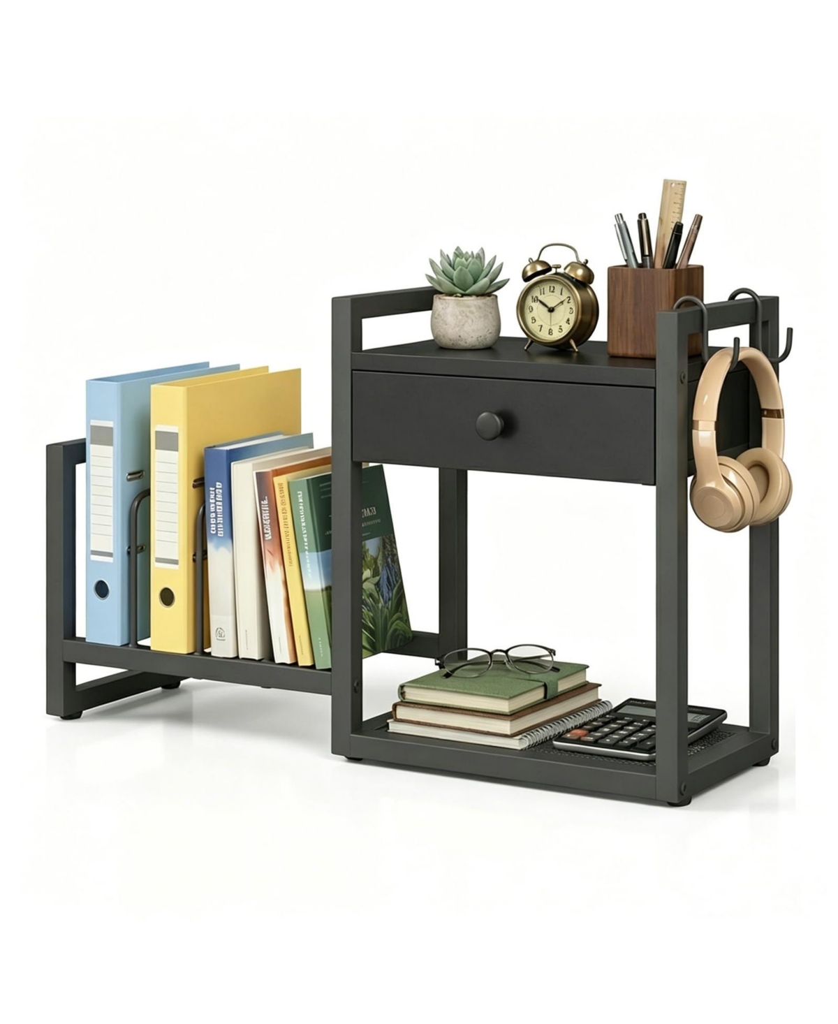 Click here for Danrong 2 Tier Wooden Desktop Organizer with Drawe... prices