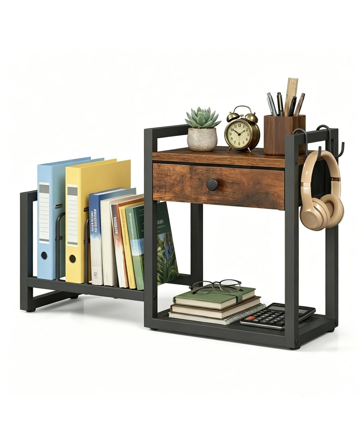 Click here for Danrong 2 Tier Wooden Desktop Organizer with Drawe... prices