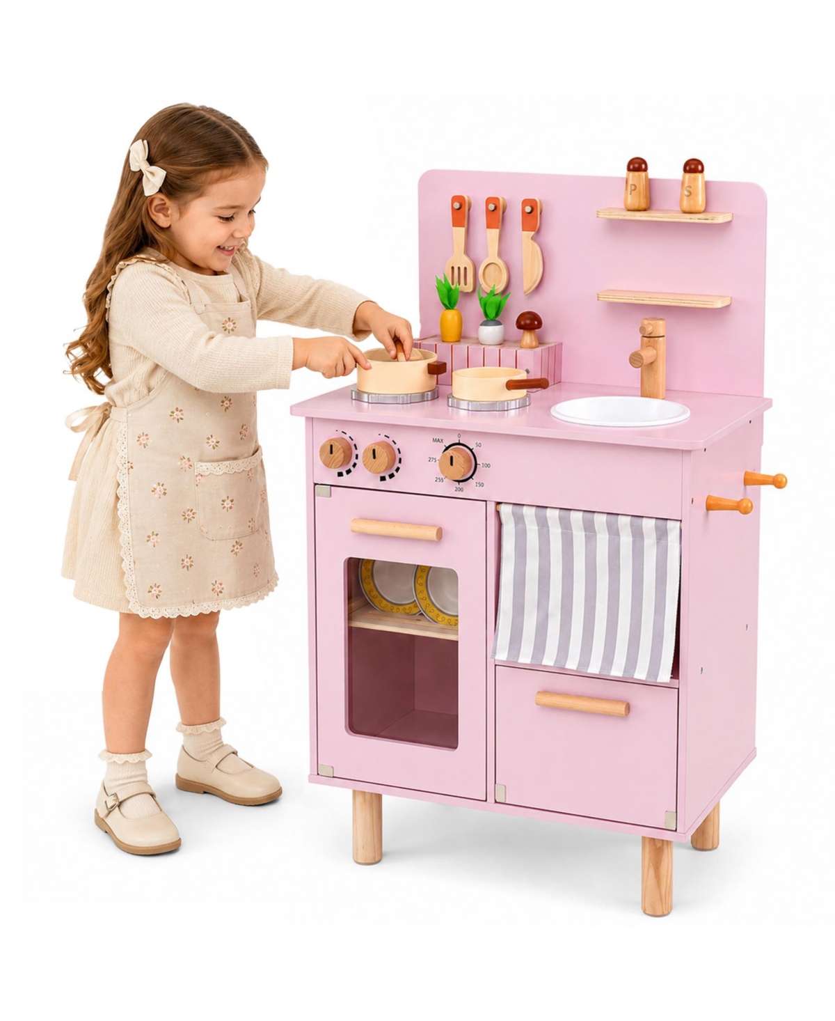 Click here for Gymax Toddler Wooden 10-Piece Kitchen Playset  Age... prices