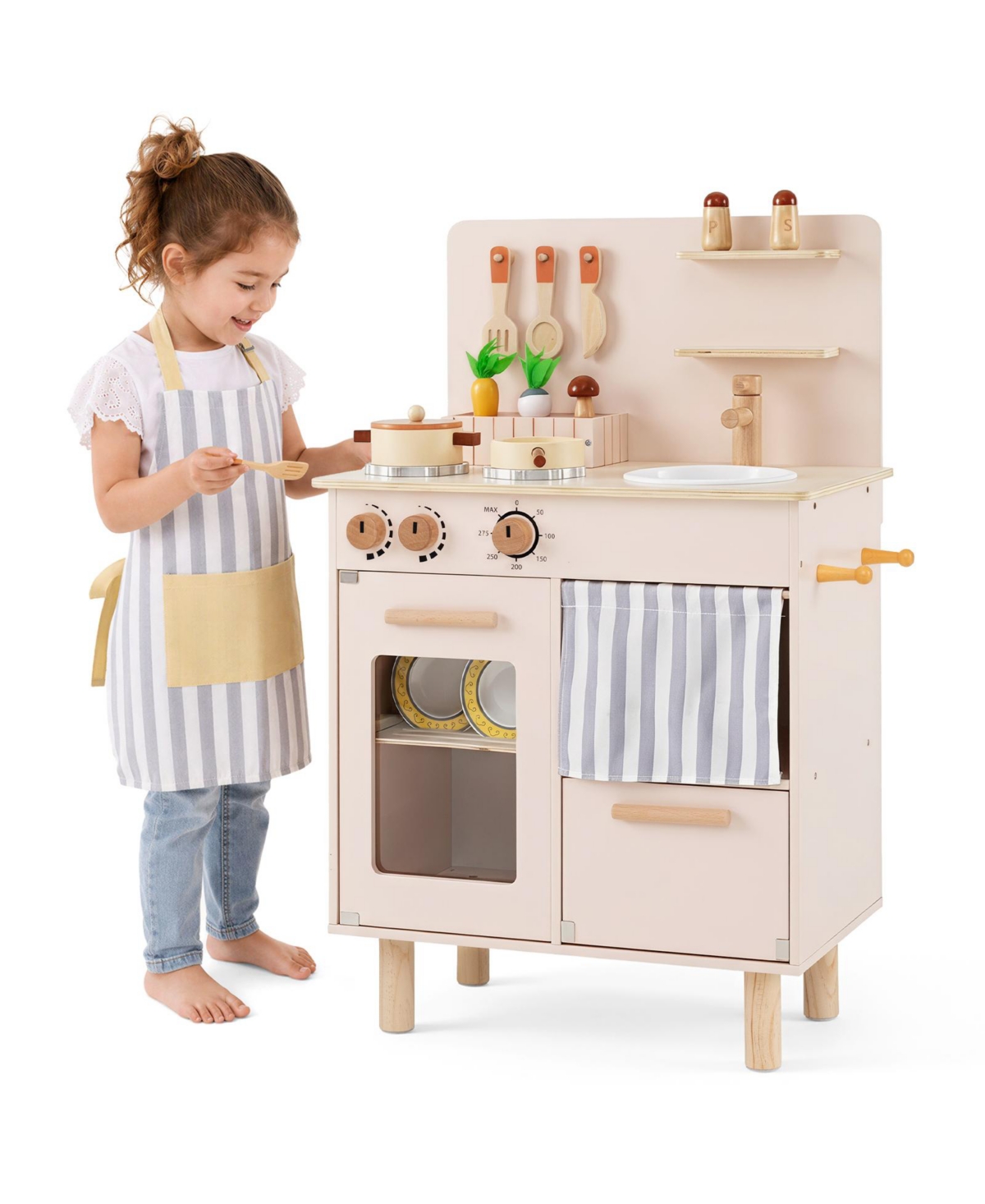 Click here for Gymax Toddler Wooden 10-Piece Kitchen Playset  Age... prices