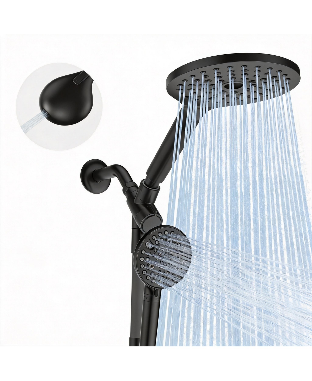Click here for Cyqbd 8 2-in-1 Dual Filtered Rain Shower Head Hand... prices