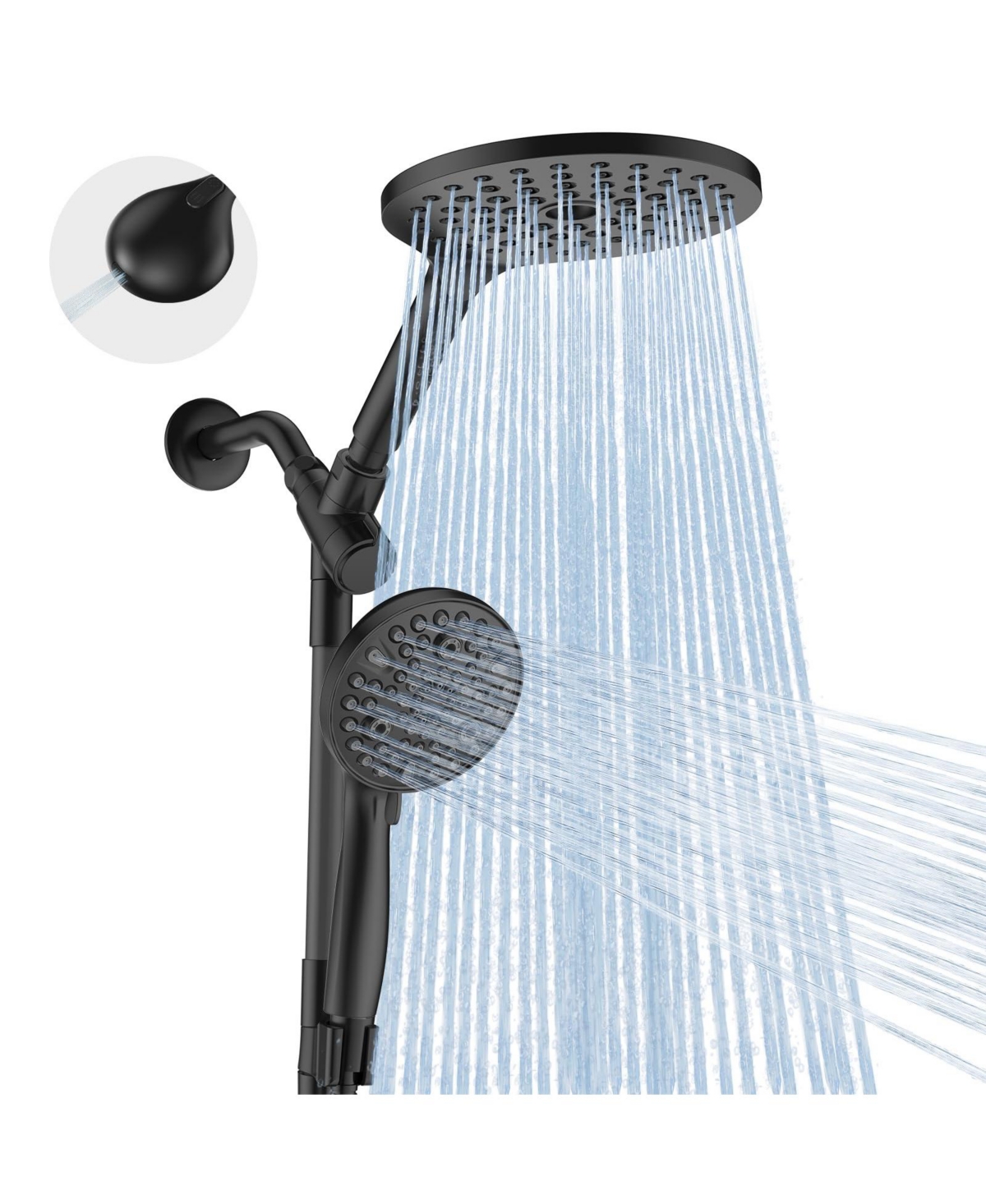 Click here for Cyqbd 8 2-in-1 Dual Filtered Rain Shower Head Hand... prices