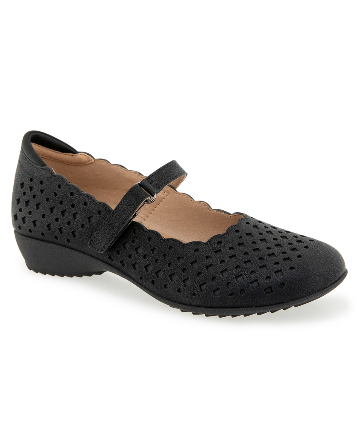 Click here for Jbu Womens Nancy Mary Jane Round Toe Flats - Black prices