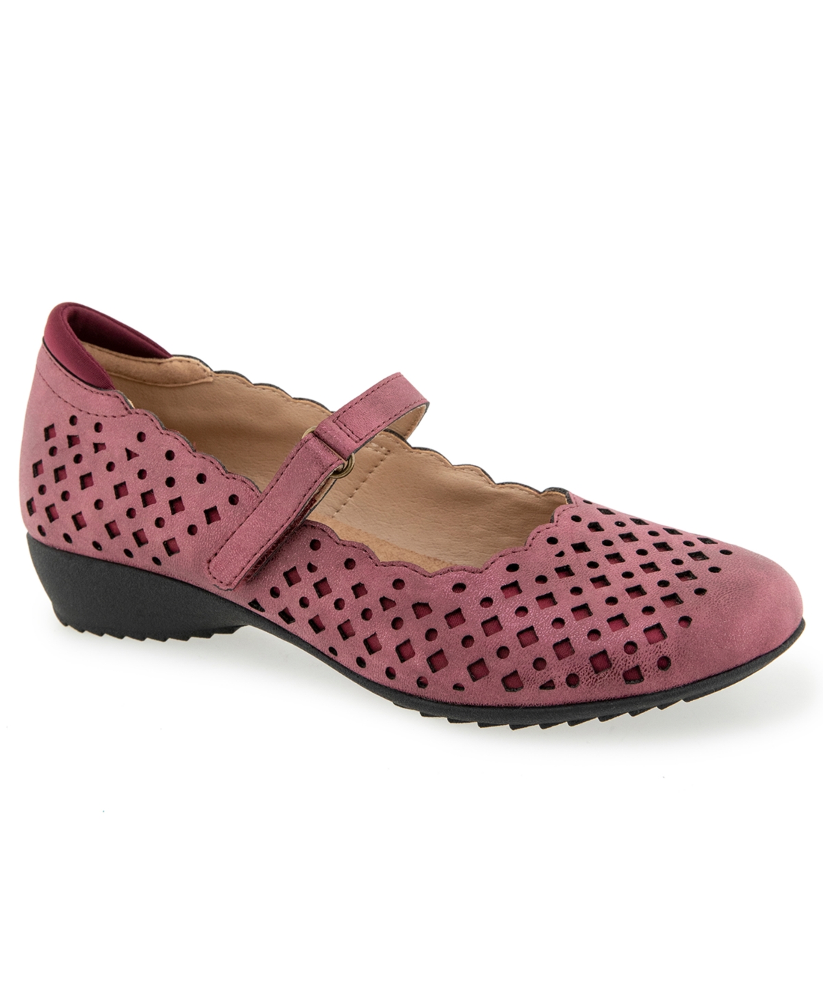 Click here for Jbu Womens Nancy Mary Jane Round Toe Flats - Wine prices