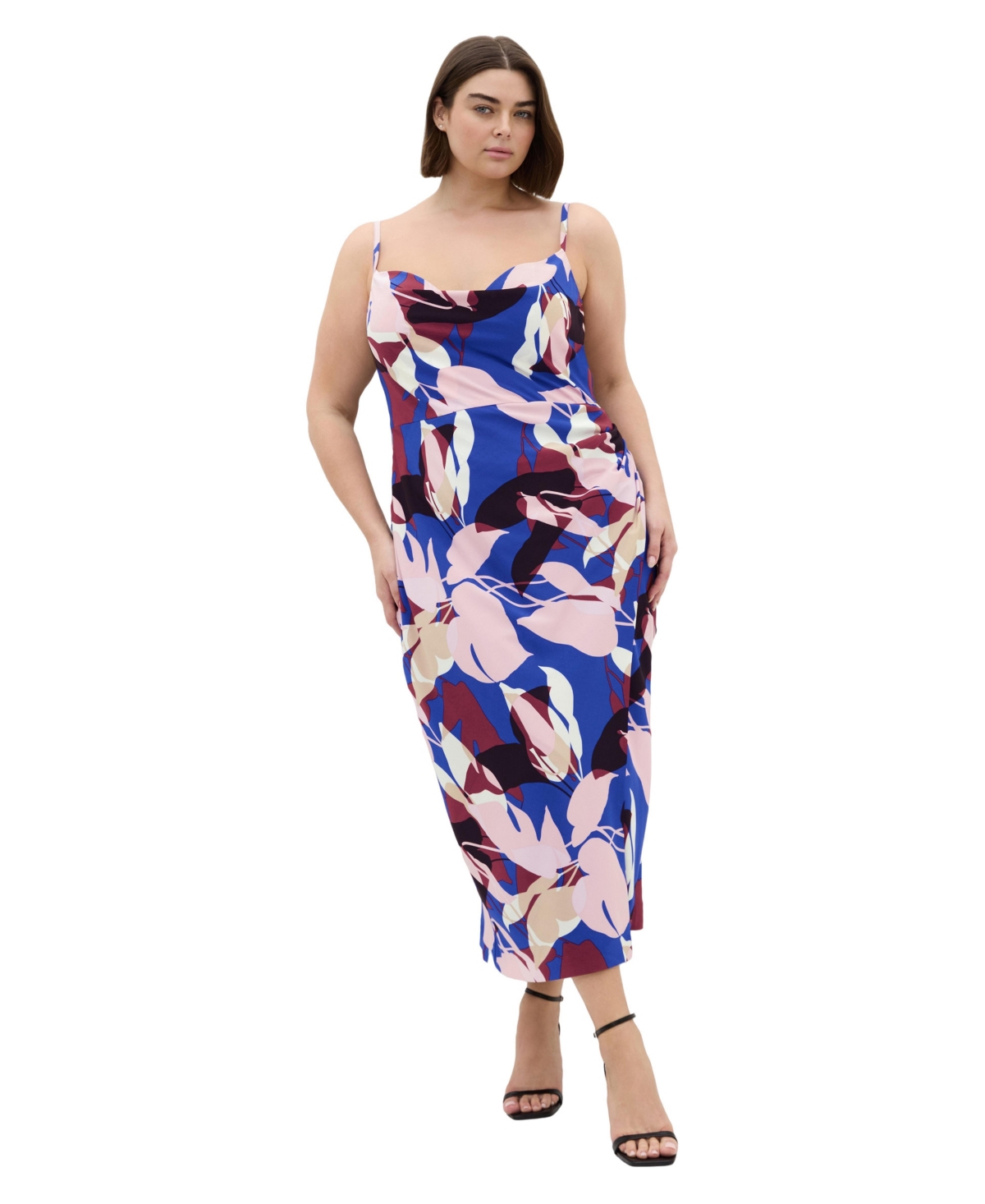 Click here for City Chic Womens Mariana Fern Print Midi Dress - W... prices