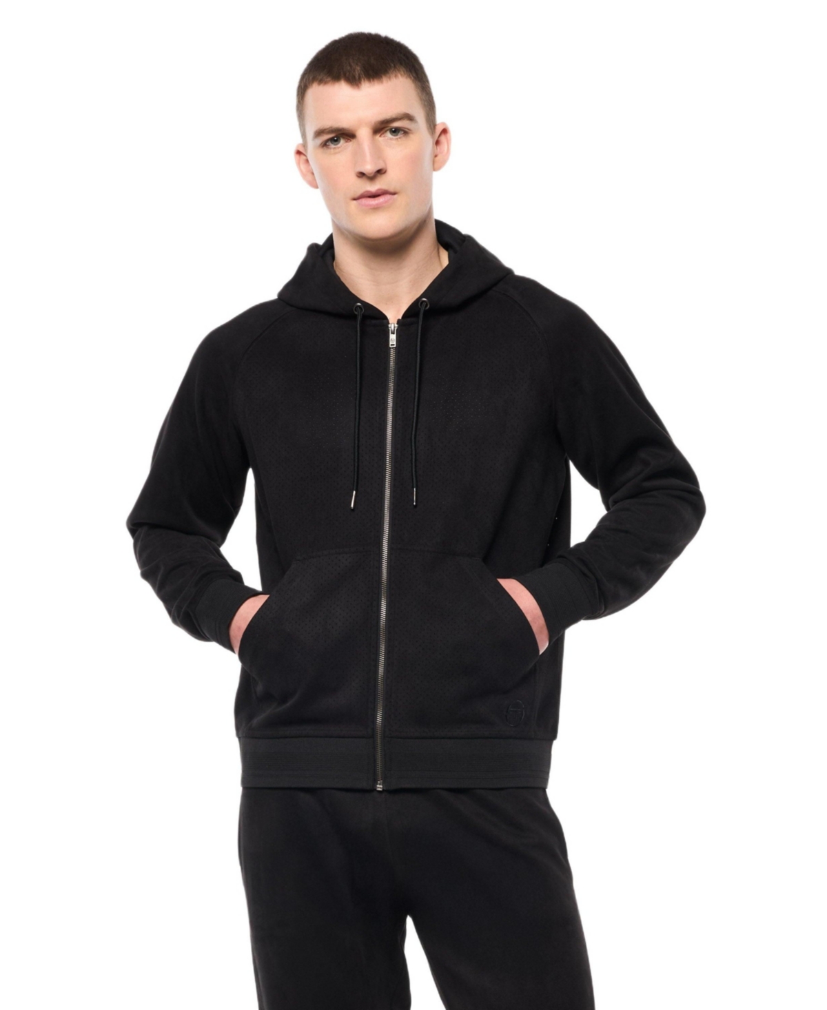 Click here for Sergio Tacchini Mens Camoscio Hoodie - Black beaut... prices