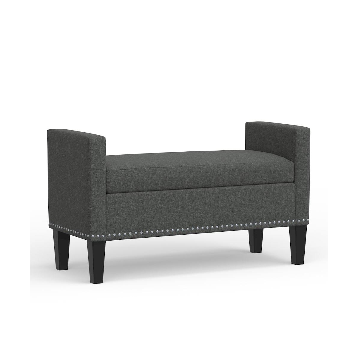 Click here for Glenwillow Home Storage Bench with Nailhead - Dark... prices