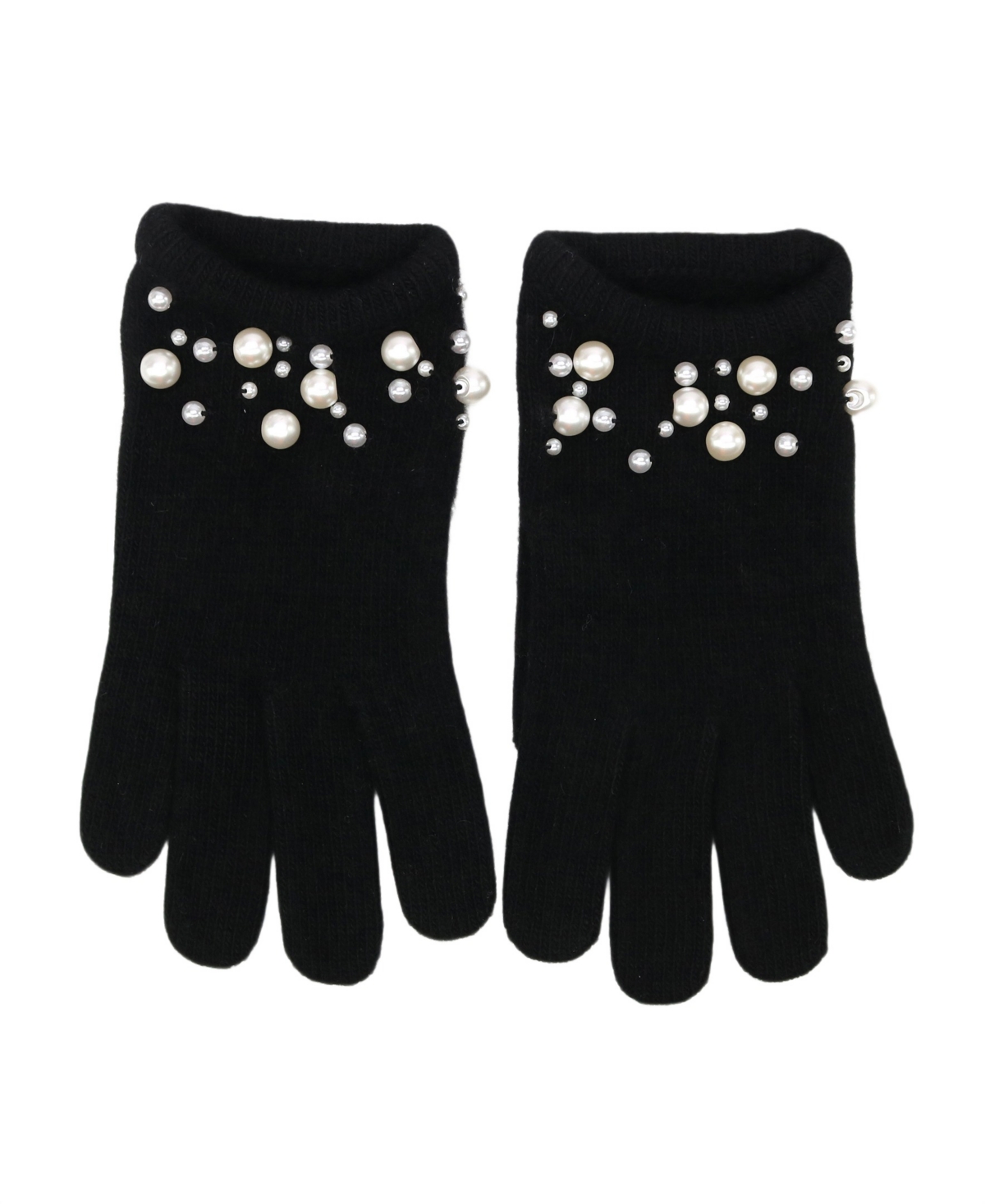 Click here for Portolano Imitation Pearl Gloves - Black/White prices