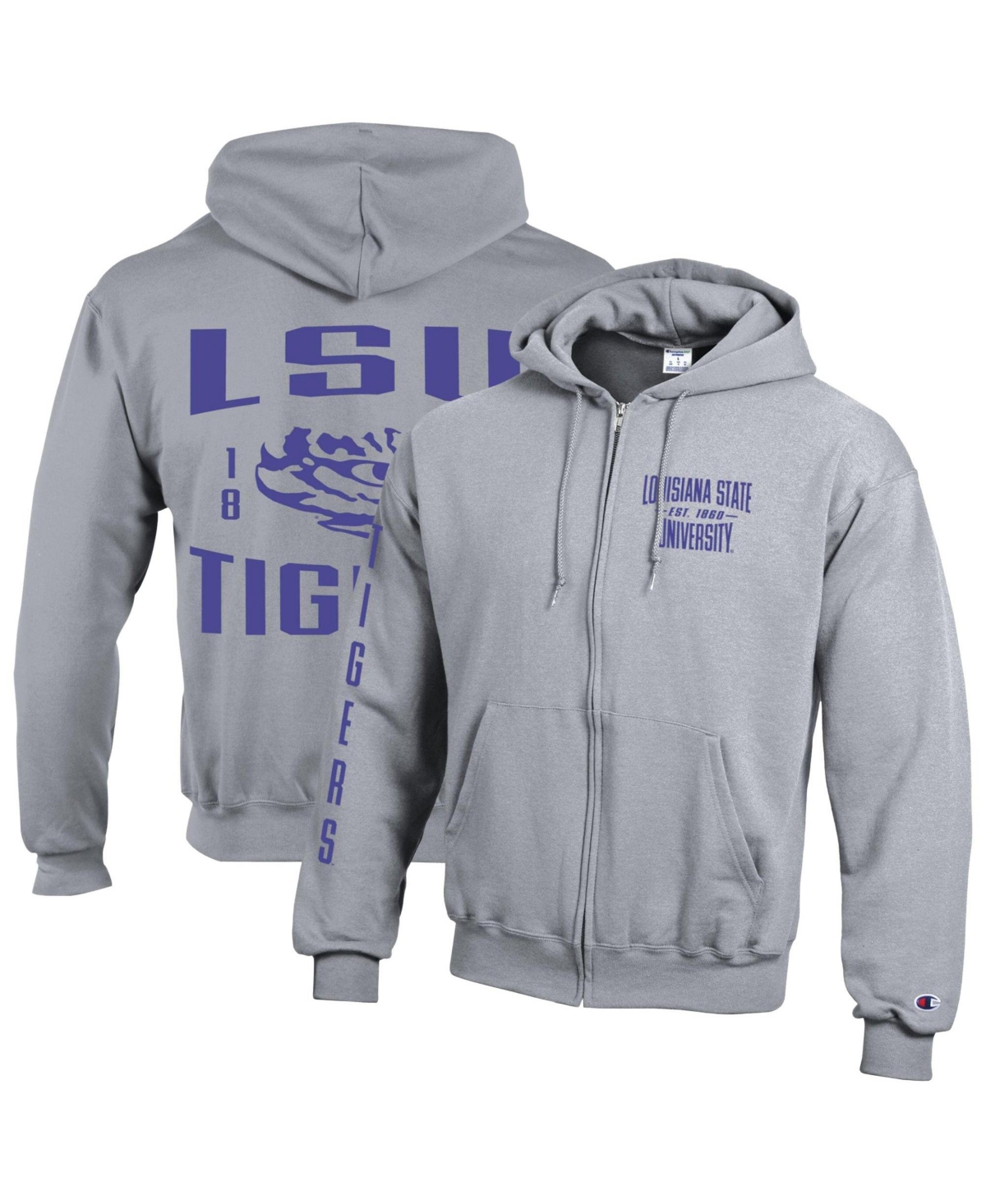 Click here for Champion Mens Lsu Tigers Varsity Powerblend Full-Z... prices