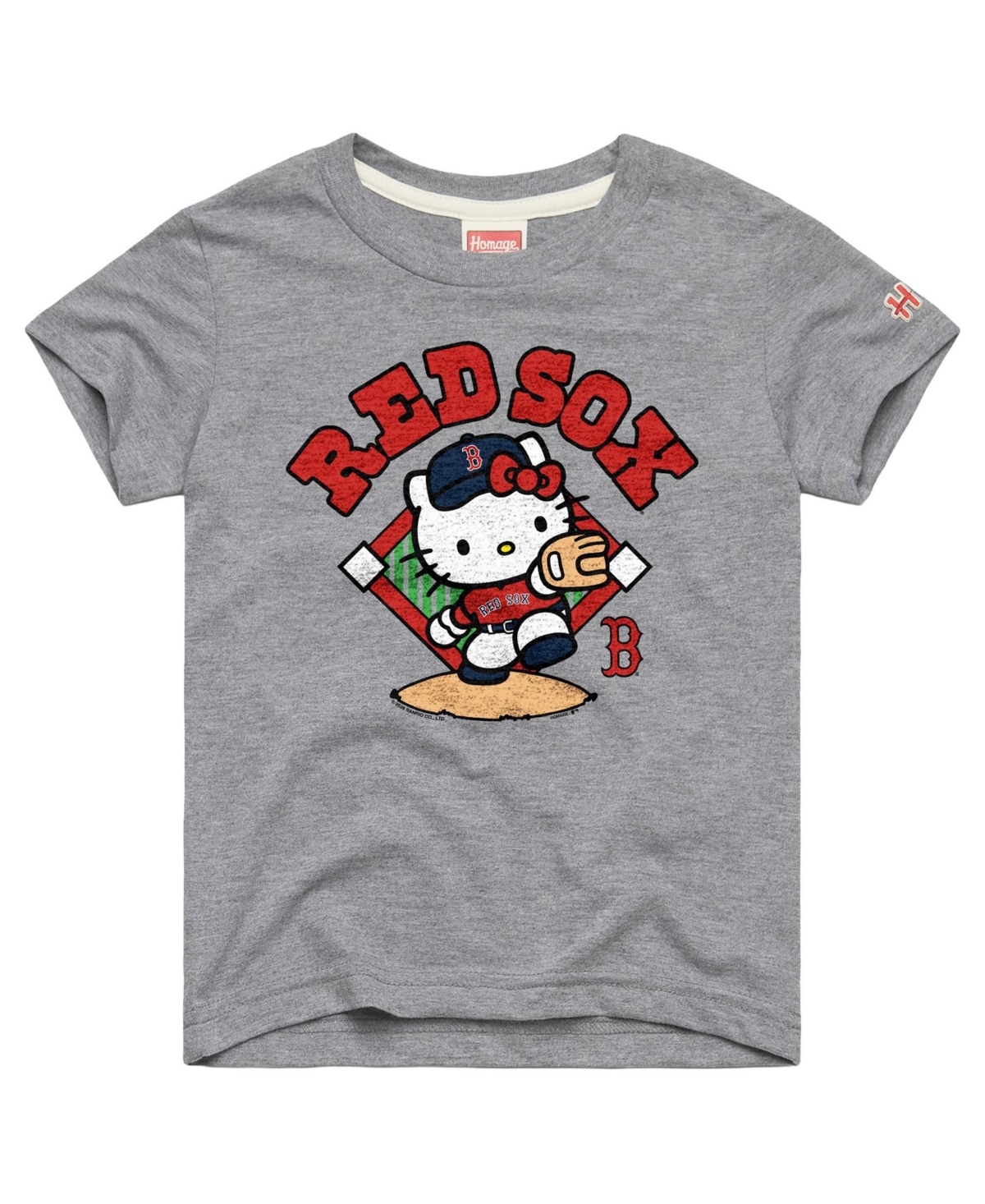 Click here for Homage Toddler Gray Boston Red Sox Hello Kitty x M... prices