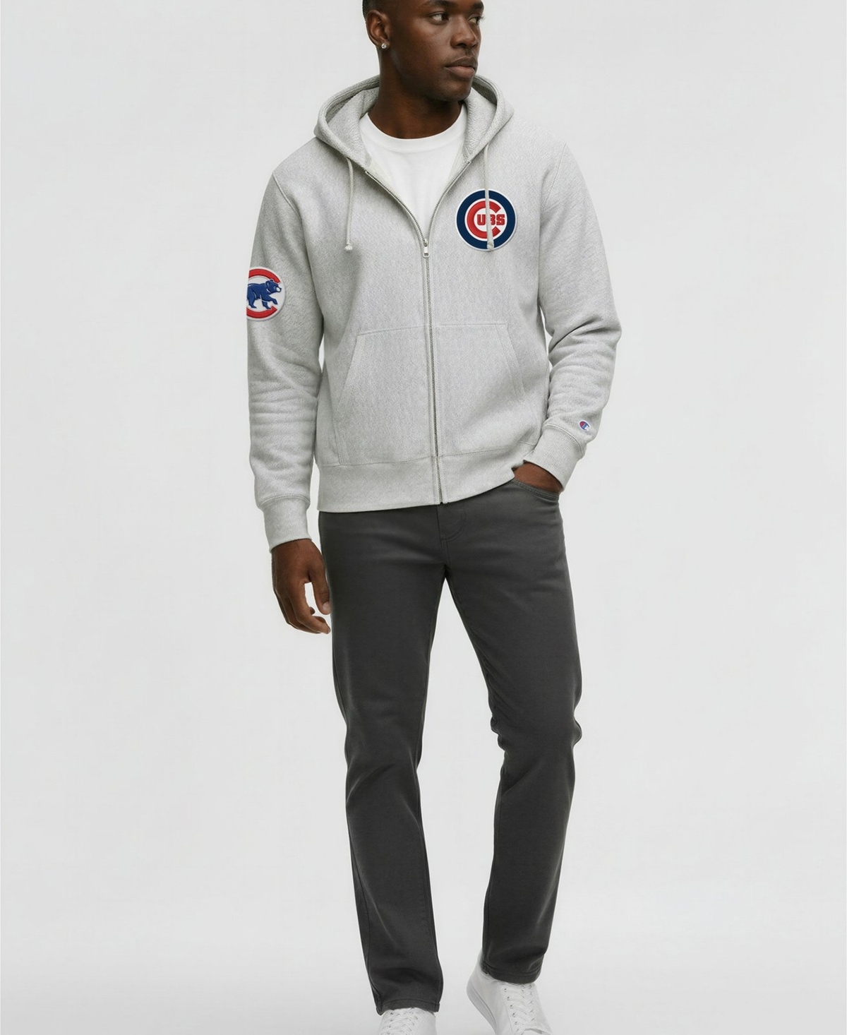Click here for Champion Mens Chicago Cubs Reverse Weave Full-Zip... prices
