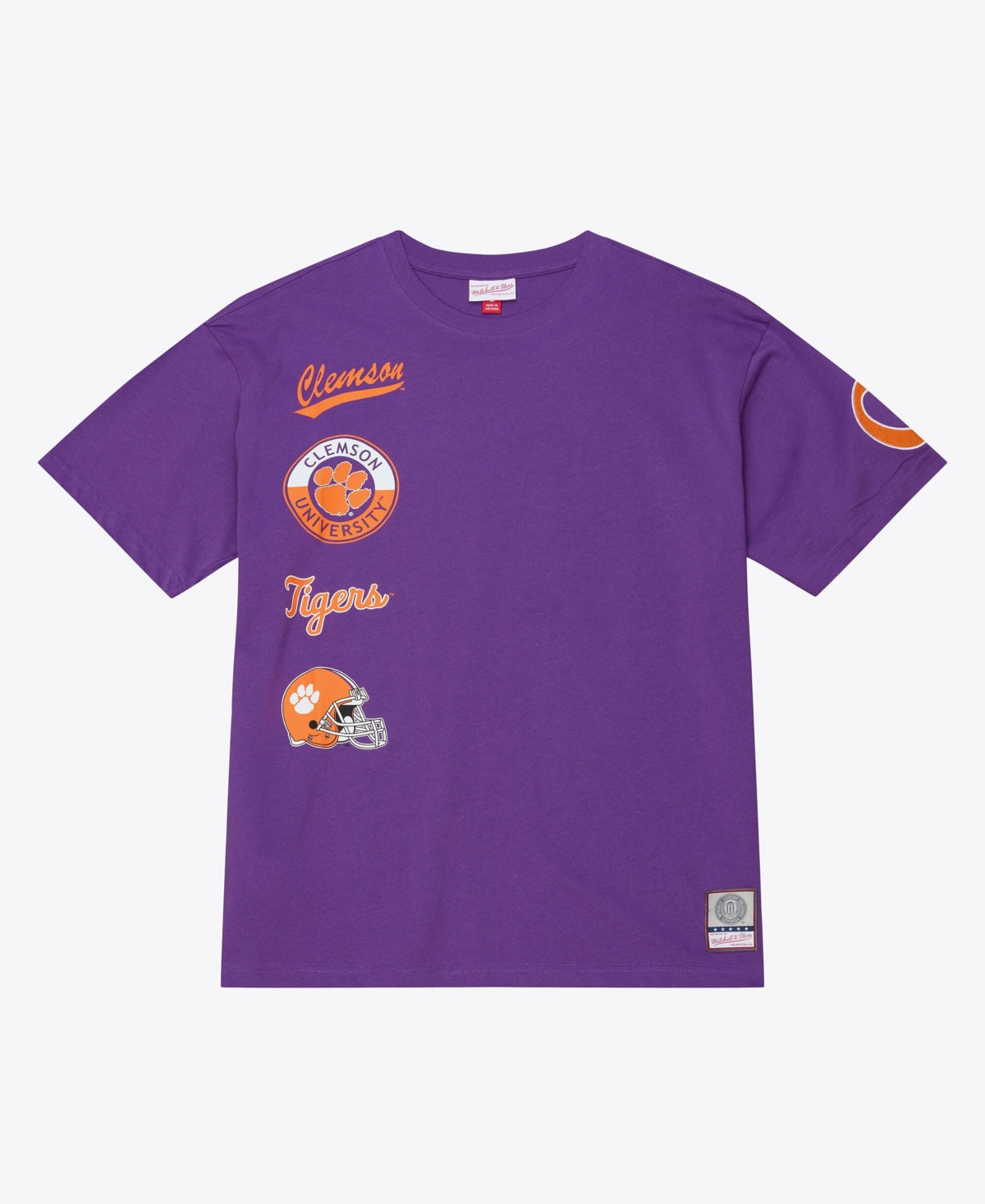 Click here for Mitchell & Ness Mens Purple Clemson Tigers Double... prices