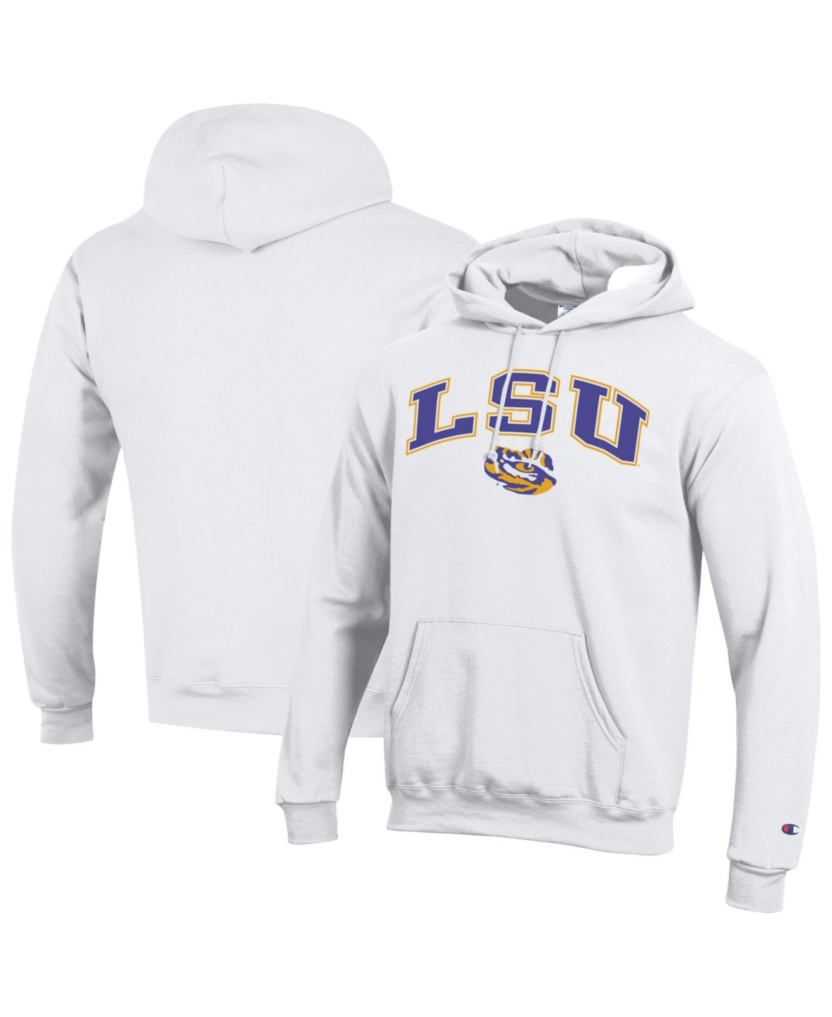 Click here for Champion Mens Lsu Tigers Arch Over Logo Fleece-lin... prices
