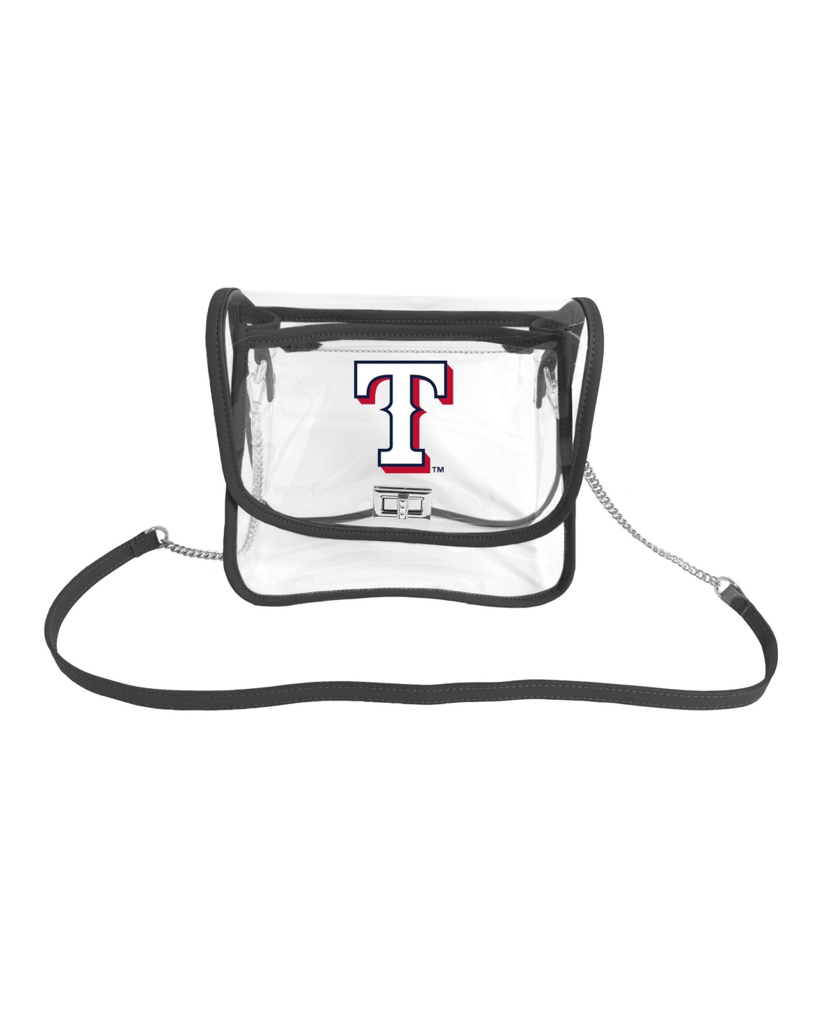 Click here for Logo Brands Texas Rangers Sideline Clear Purse - N... prices