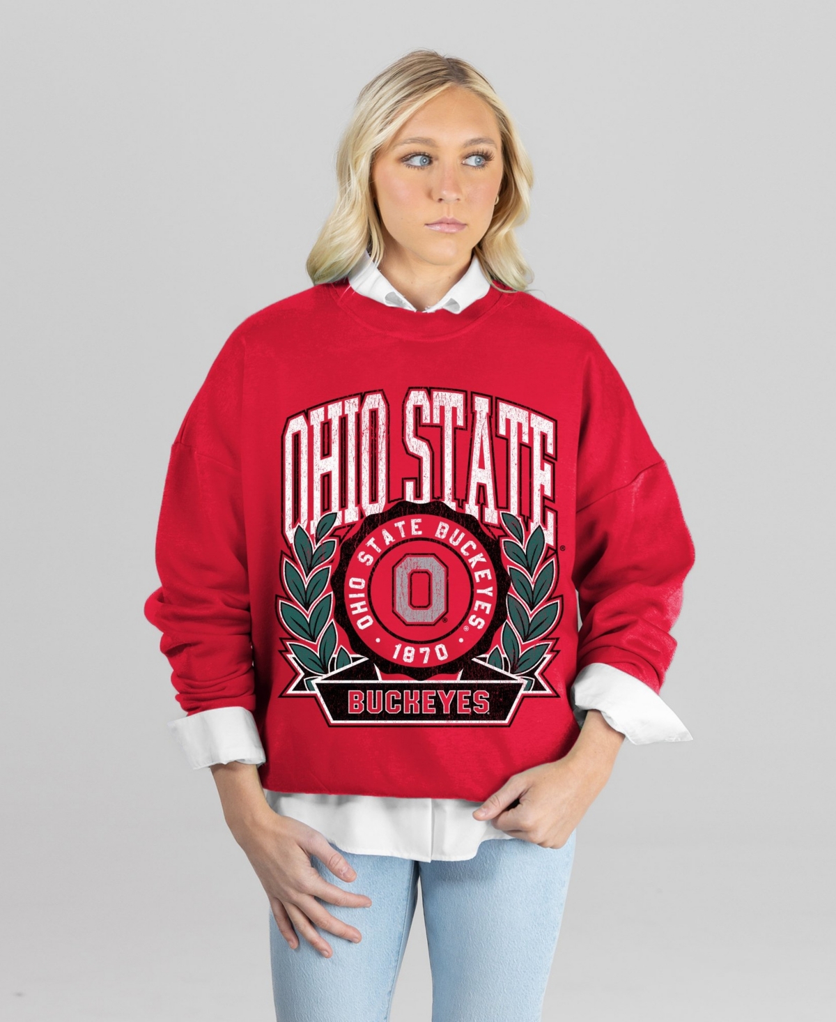 Click here for Gameday Couture Womens Ohio State Buckeyes Oversiz... prices