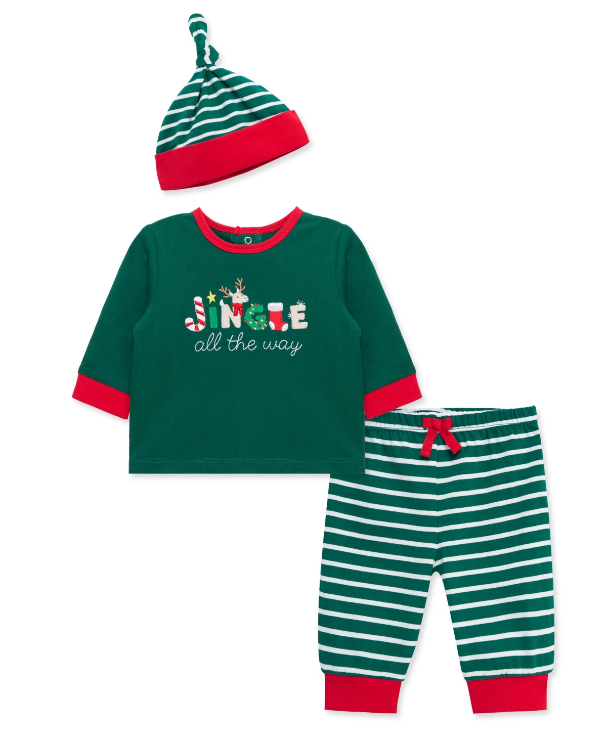 Click here for Little Me Baby Boys Jingle Graphic Top  Striped Jo... prices