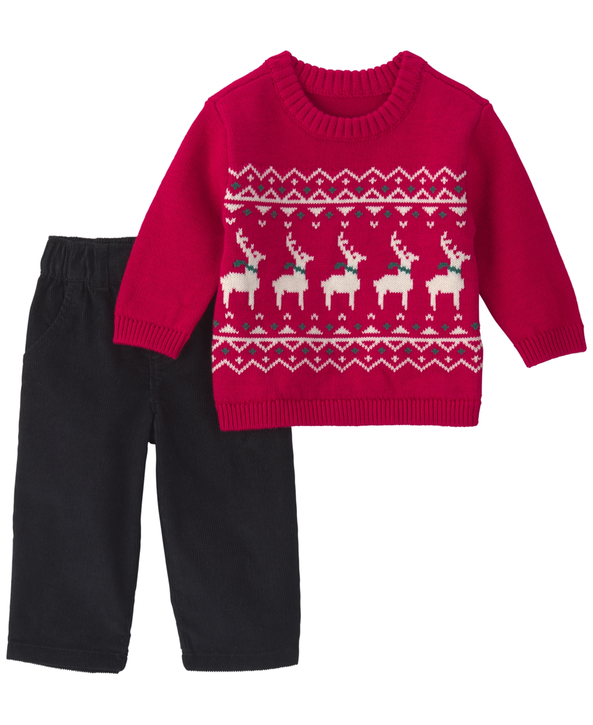 Click here for Carters Baby Boys Reindeer Fair Isle Sweater and P... prices