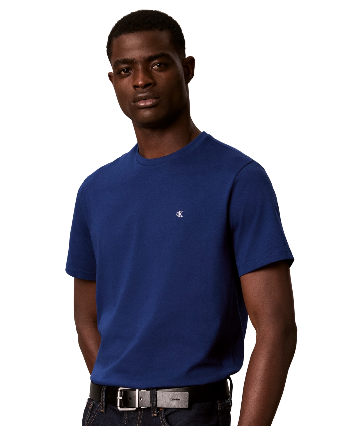 Click here for Calvin Klein Mens Solid Crewneck T-Shirt - Estate... prices