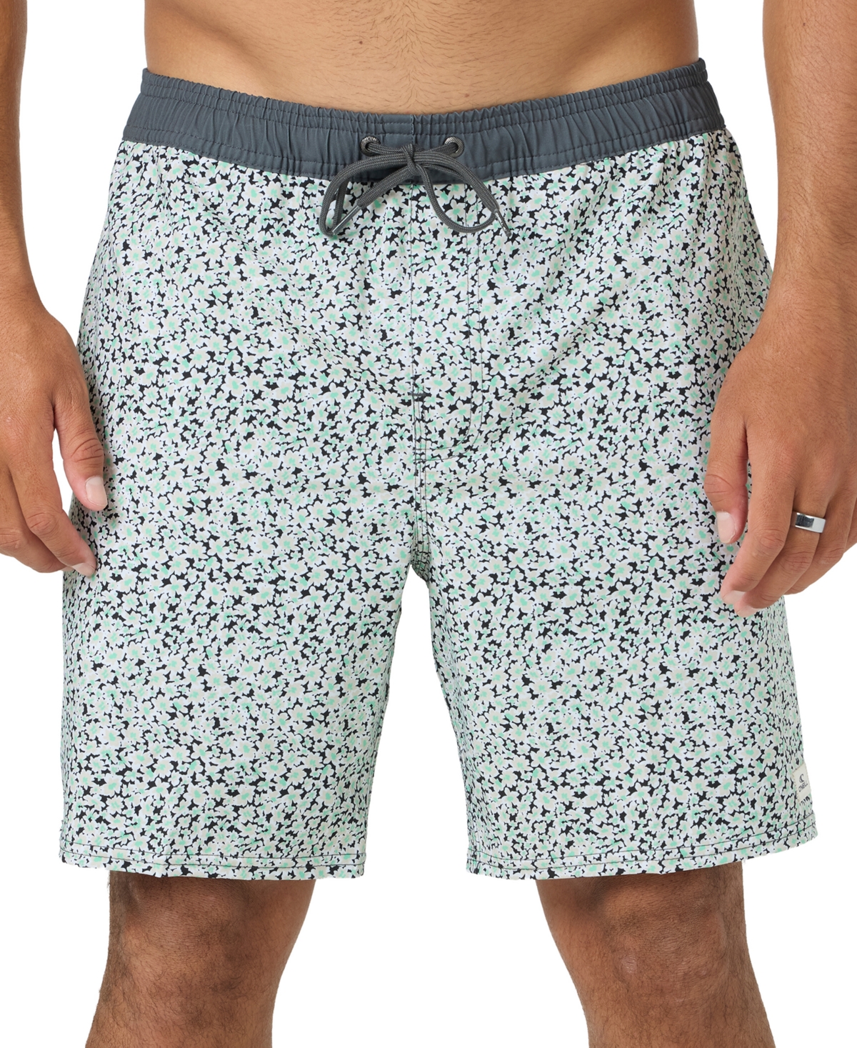 Click here for ONeill Mens Hermosa Printed Swim Trunks - JADE CRE... prices