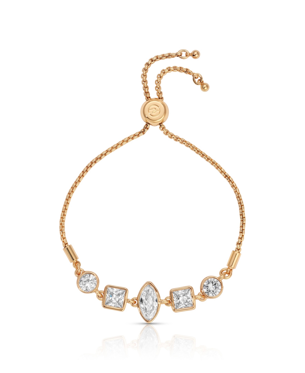 Click here for Ettika Mixed Shape Adjustable Chain Bracelet - Gol... prices
