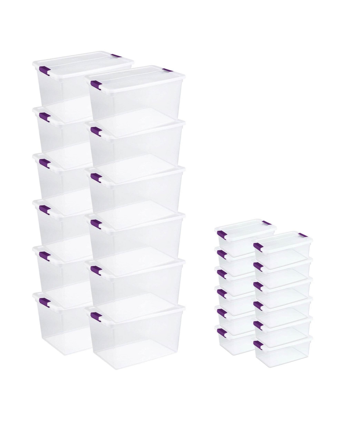 Click here for Sterilite 66 Quart Latch Lid Tote  12 Pack  and 15... prices