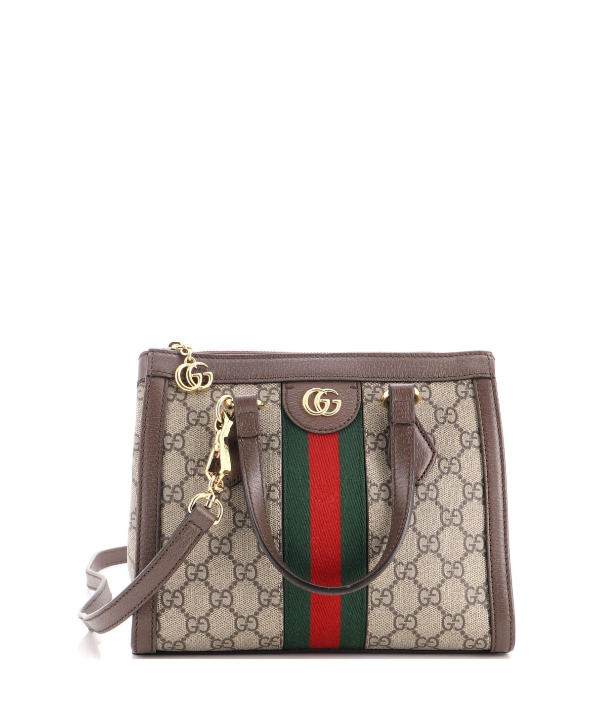Click here for Pre-Owned Gucci Small Ophidia Top Handle Tote Gg C... prices