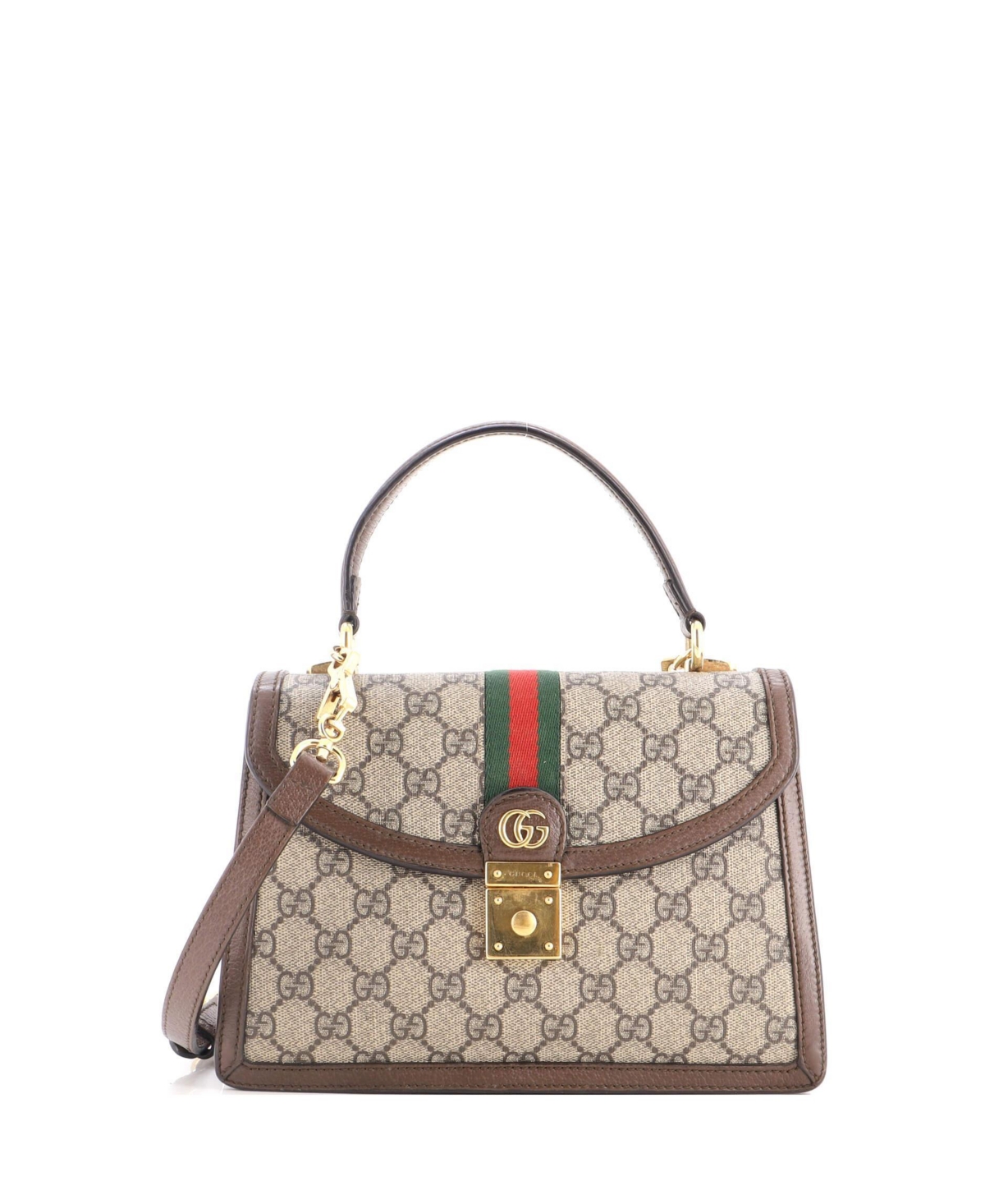 Click here for Pre-Owned Gucci Small Ophidia Flap Top Handle Bag... prices