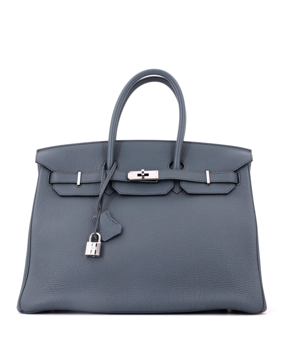 Click here for Pre-Owned Hermes Birkin 35 Handbag Blue Togo with... prices