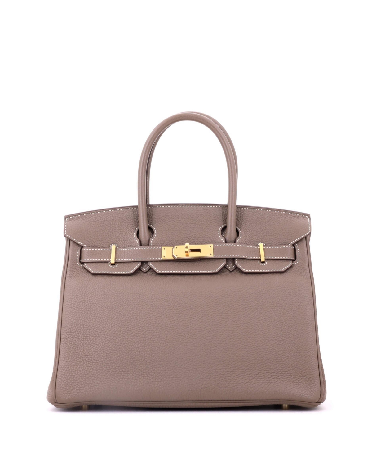 Click here for Pre-Owned Hermes Birkin 30 Handbag Grey Togo with... prices