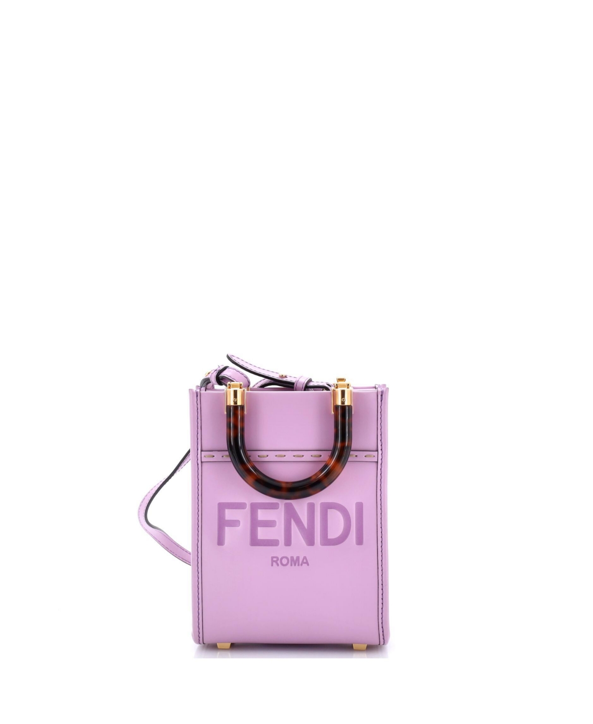 Click here for Pre-Owned Fendi Mini Sunshine Shopper Tote Leather... prices