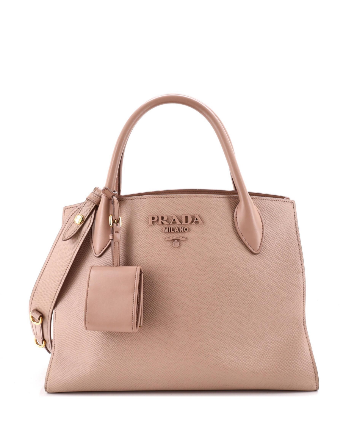 Click here for Pre-Owned Prada Medium Monochrome Tote Saffiano wi... prices