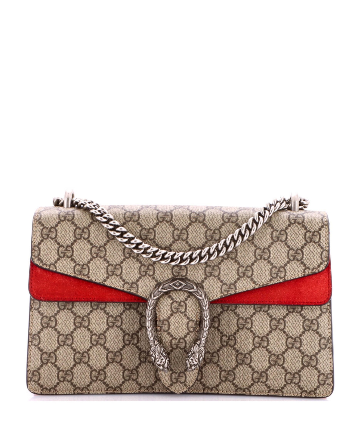 Click here for Pre-Owned Gucci Small Dionysus Bag Gg Coated Canva... prices