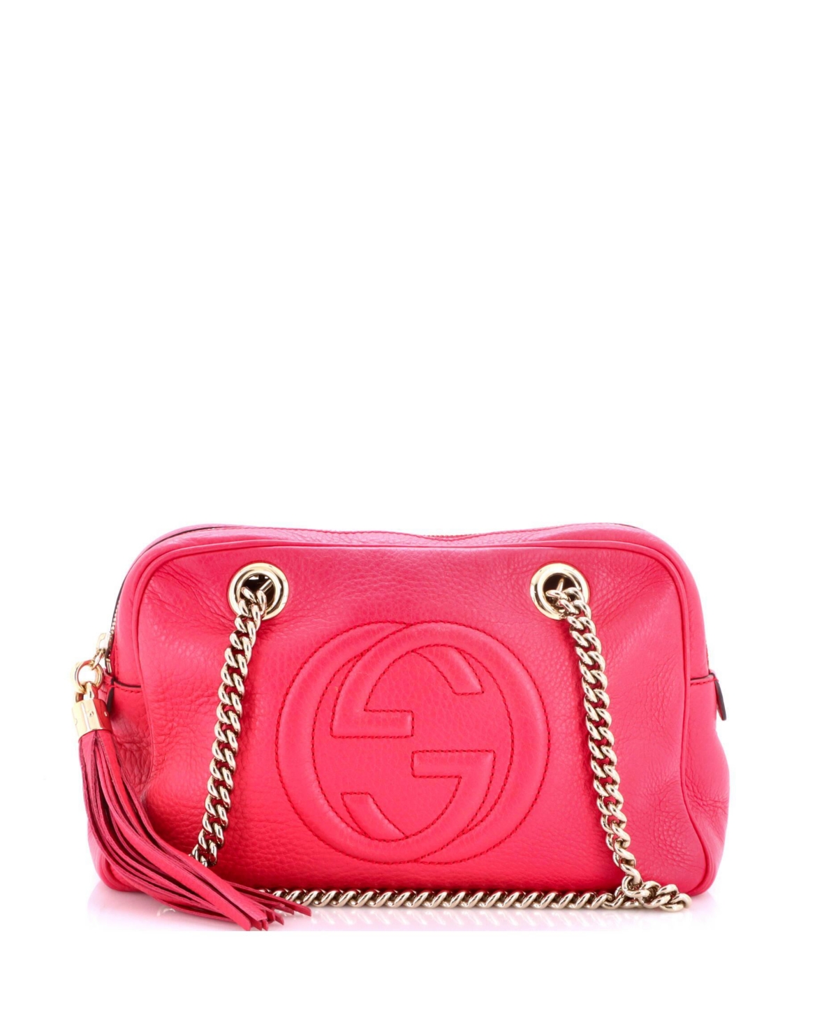Click here for Pre-Owned Gucci Small Soho Chain Zip Shoulder Bag... prices