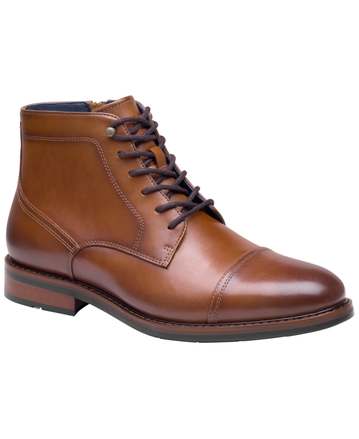 Click here for Johnston & Murphy Mens Daylen Cap-Toe Ankle Boots... prices